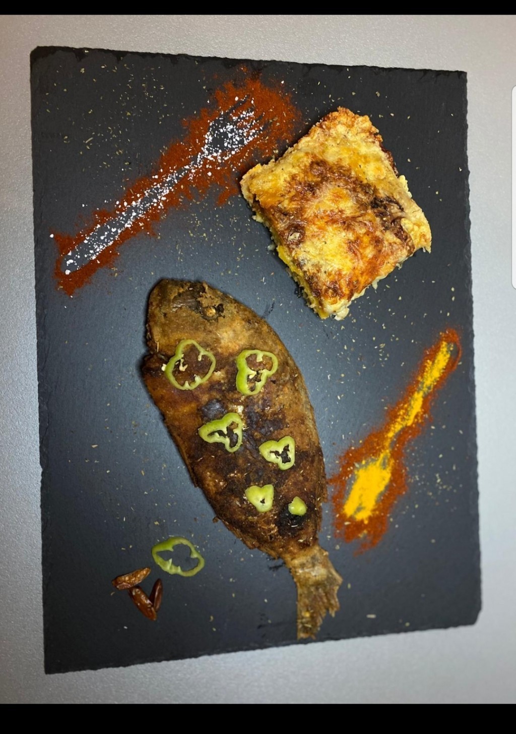 Recette daube de poisson et gratin de bananes jaunes