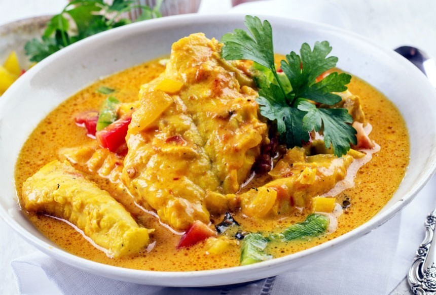 Recette du Poisson au colombo et au lait de coco