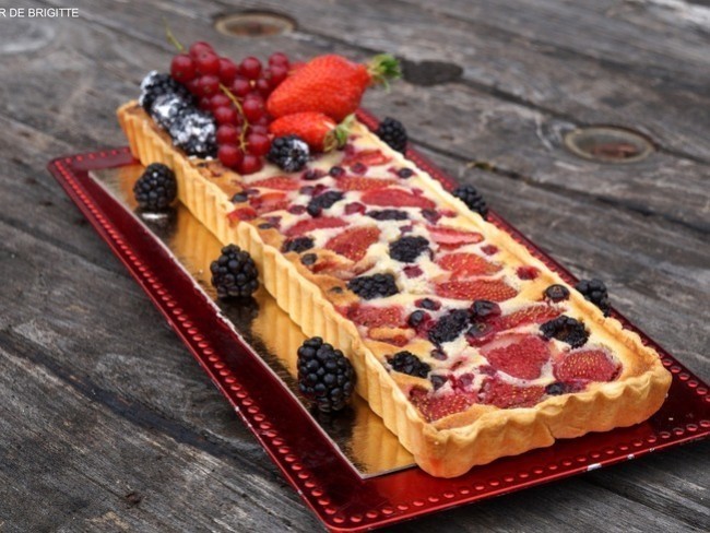 Recette de la tarte amandine aux fruits rouges